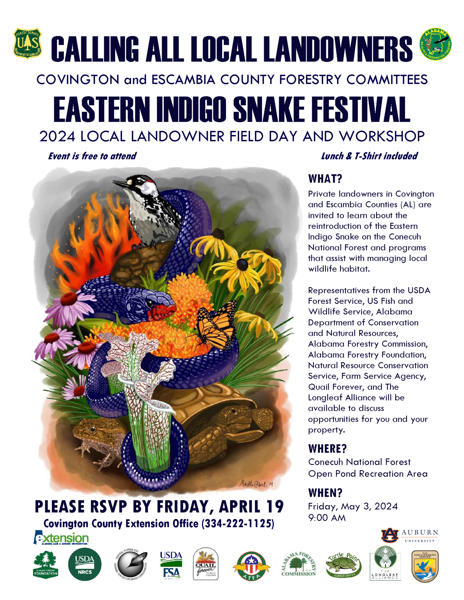 Eastern Indigo Snake Festival – Landowner Field Day & Workshop – The ...
