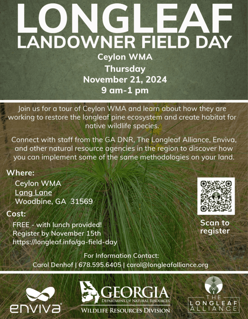 Georgia Longleaf Landowner Field Day – The Longleaf Alliance